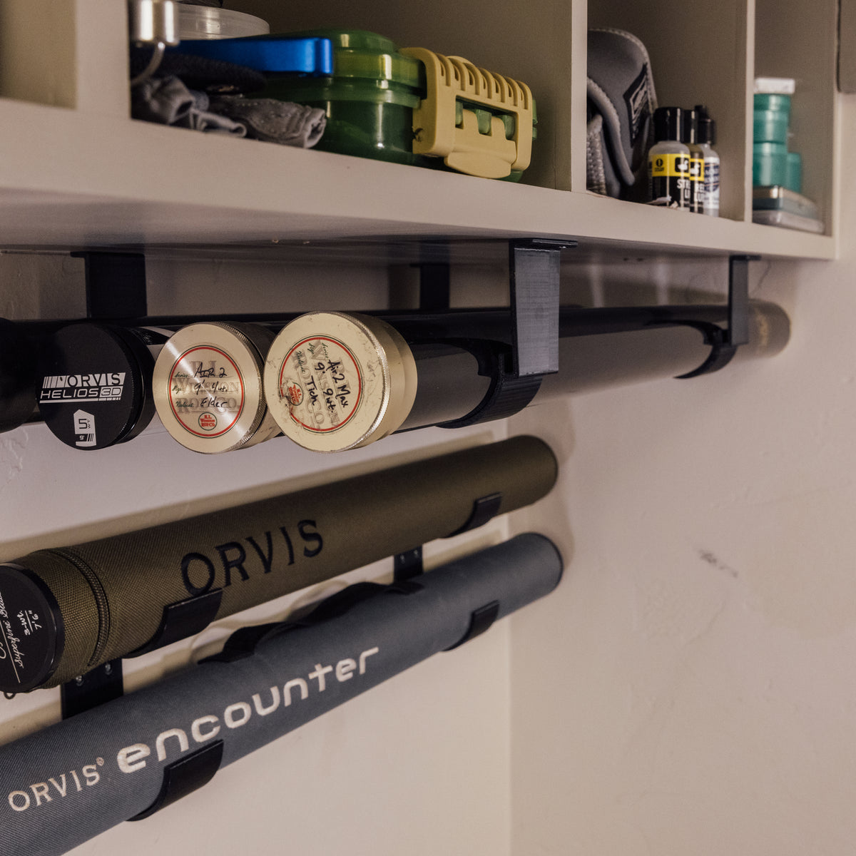 Fly Rod Tube Holder: Quad Shelf – Pesca Innovations